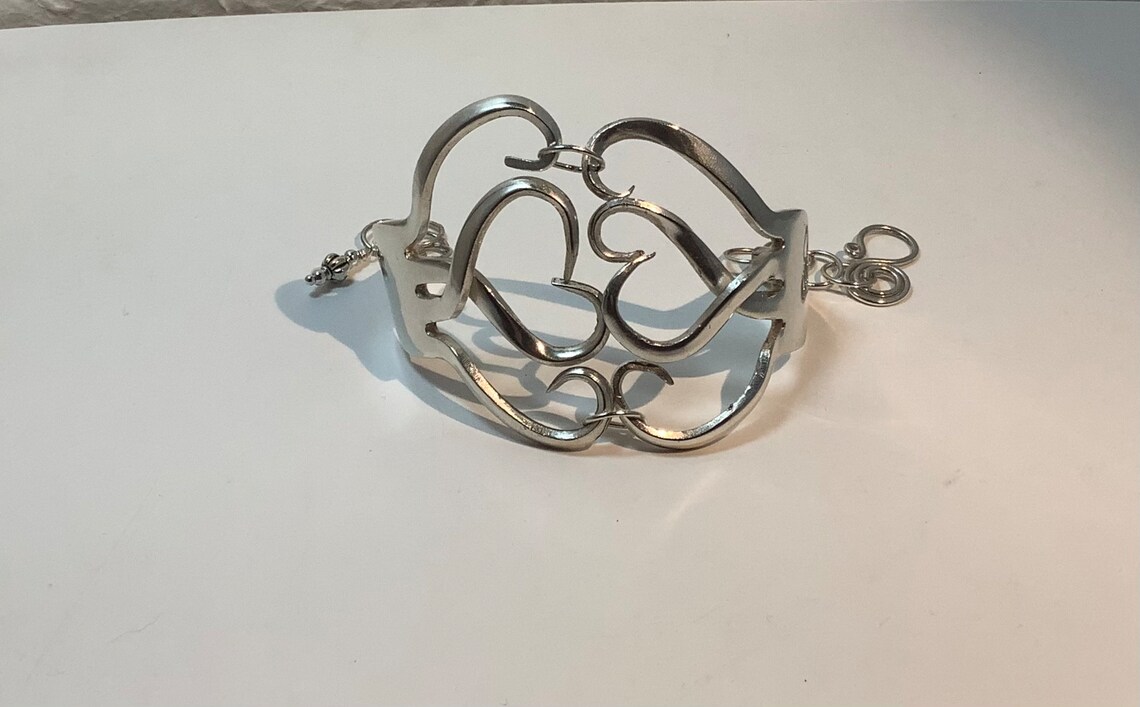 Vintage Silverplate Fork Bracelet With Sterling Silver Clasp..no. 5799 ...