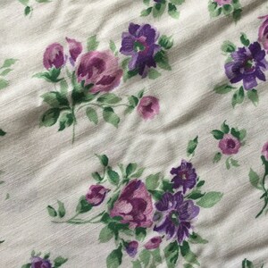 Omega Textile Corp. Purple Floral Fabric - Etsy