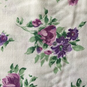 Omega Textile Corp. Purple Floral Fabric - Etsy