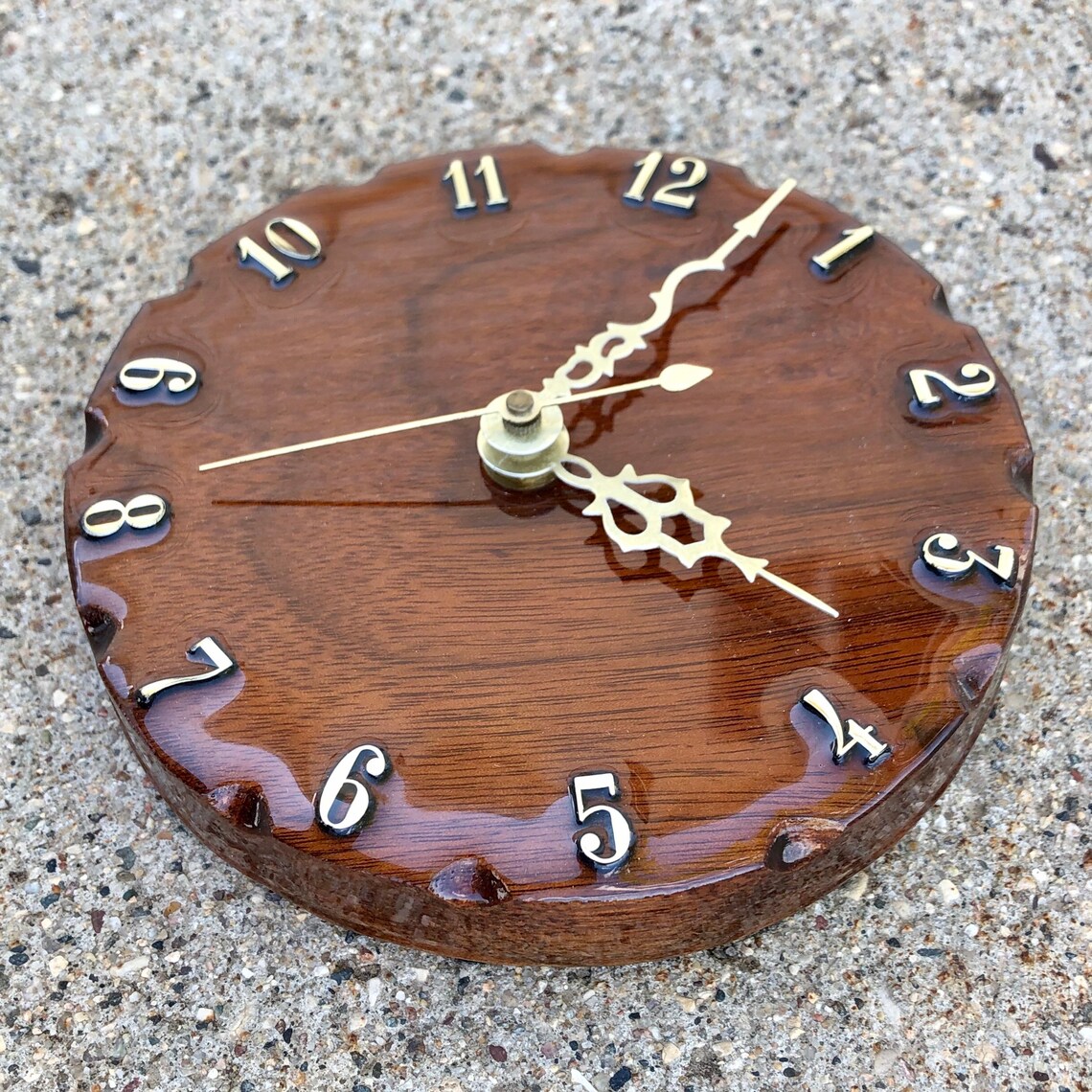 Small 5-inch Wooden Wall Clock | Etsy