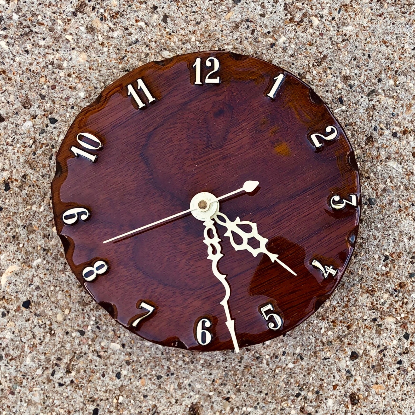 Small 5-inch Wooden Wall Clock | Etsy