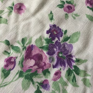 Omega Textile Corp. Purple Floral Fabric - Etsy