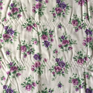 Omega Textile Corp. Purple Floral Fabric - Etsy