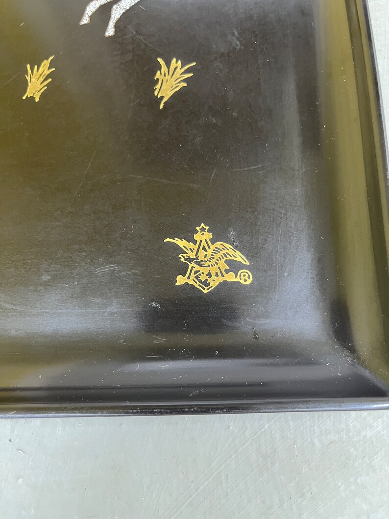 Large Anheuser-busch Couroc Fox Hunt Tray - Etsy