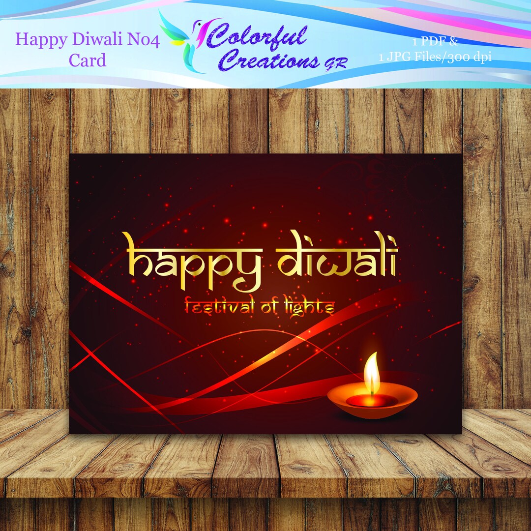 Happy Diwali Digital Card Diwali Digital Card Indian - Etsy