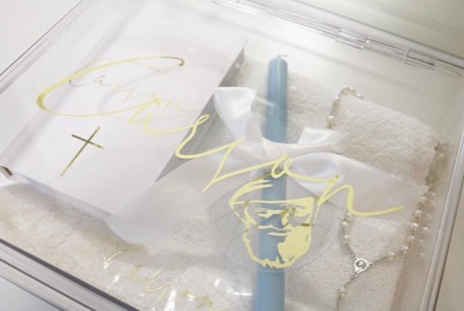 Custom Acrylic Baptism Box|customized Keepsake Baptism Acrylic Box ...