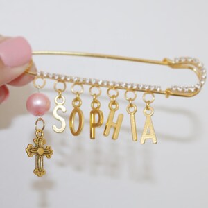 Personalized Baby Pins-stroller Pin-baptism Pin-baby Pin-greek Baby Pin ...