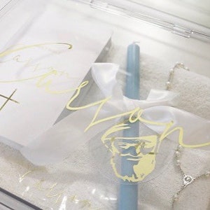 Custom Acrylic Baptism Boxcustomized Keepsake Baptism Acrylic Box ...