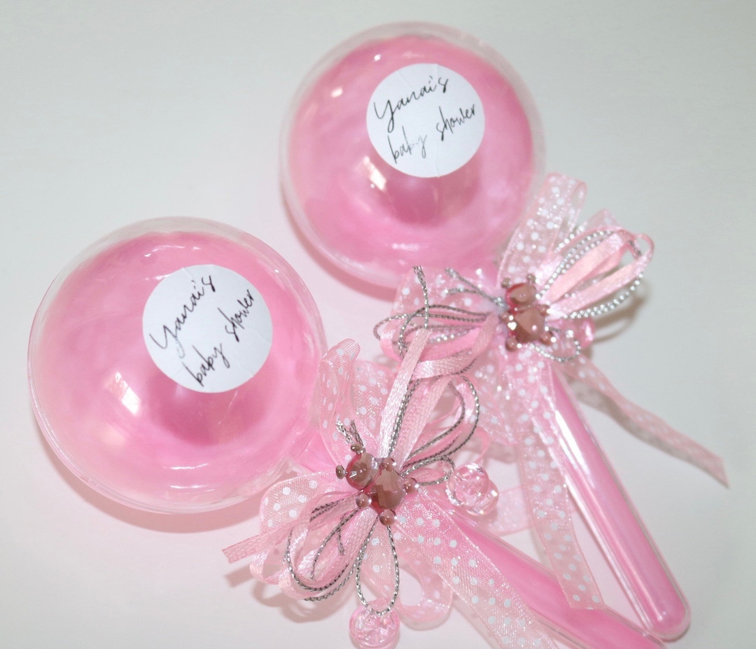 Baby Rattle Shower Favors/ Baby Girl/ It’s a Girl/ Baby Shower/ Favors ...