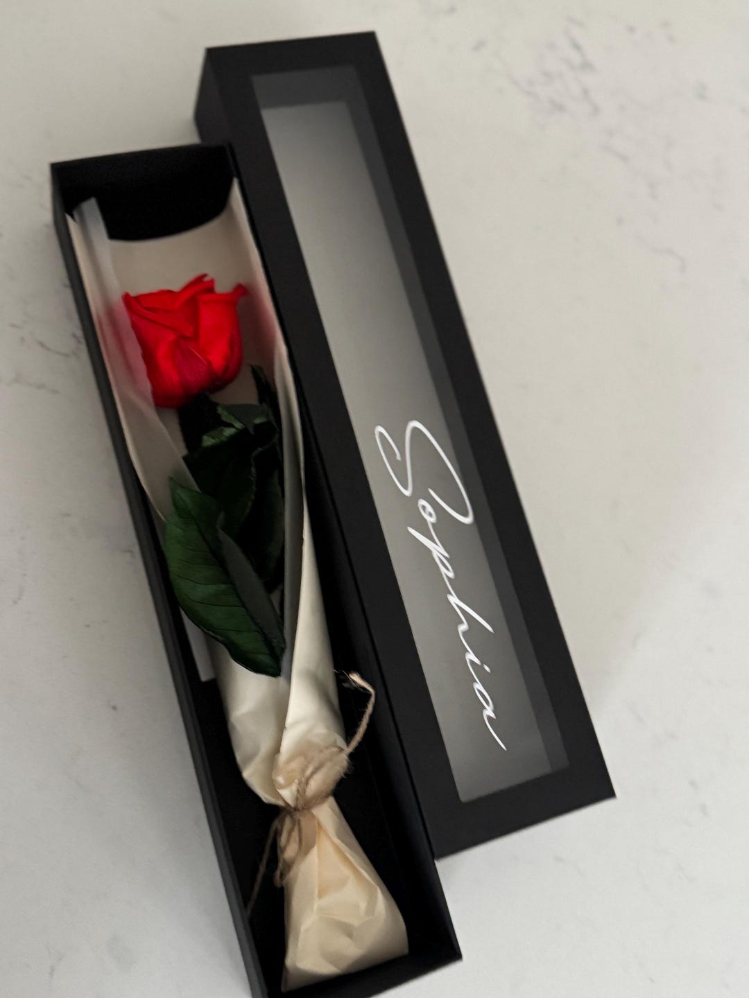 Eternity Rose Box| Forever Rose Box| Personalized Rose Gift Box ...