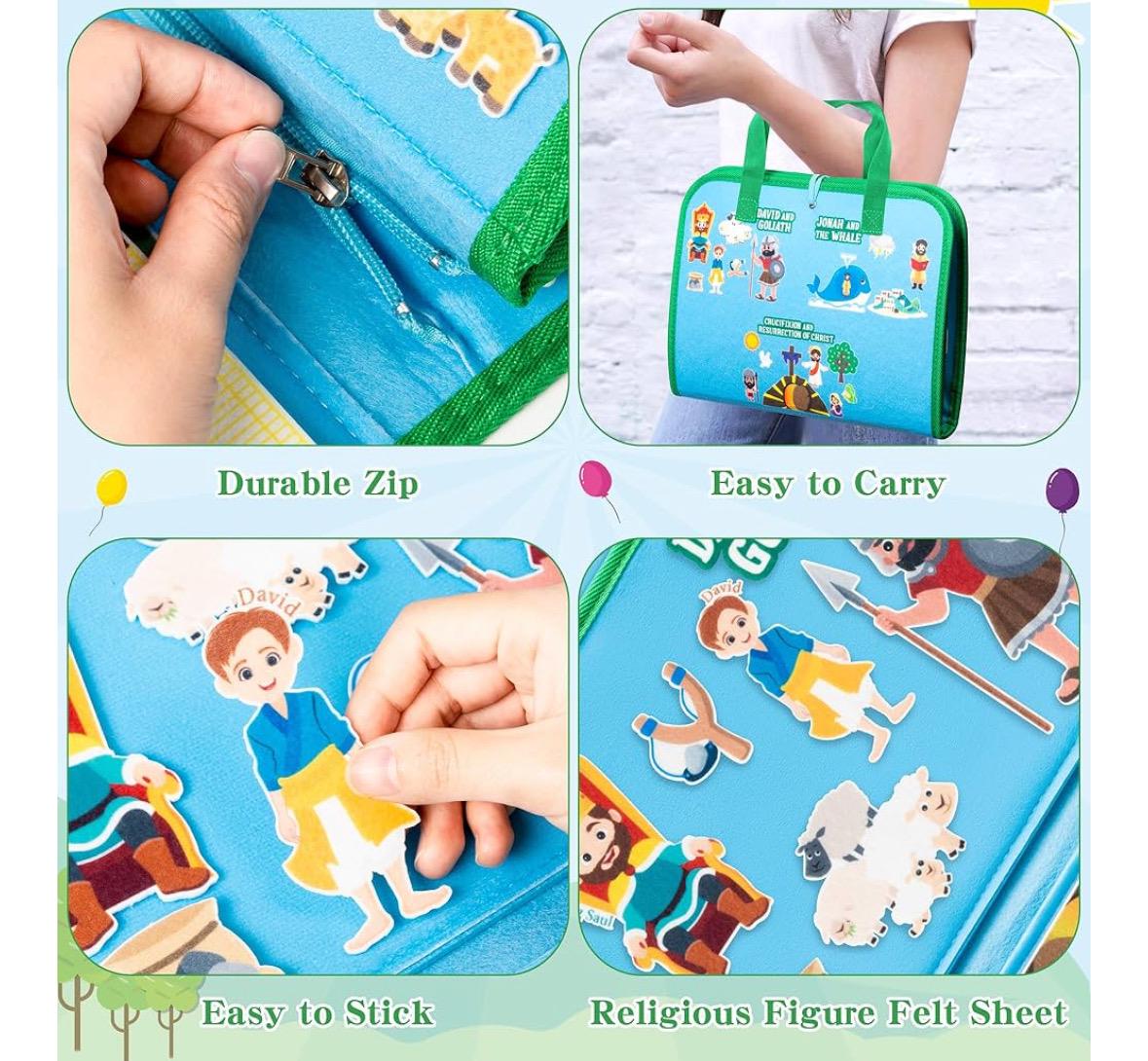 Custom Portable Felt Bible Story Board Set — 6-pack Religious Learning ...