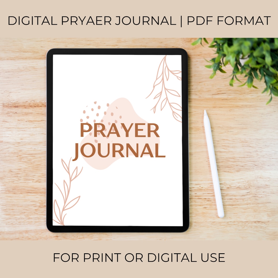 Digital Prayer Journal | Printable PDF Template | Daily Prayer Requests ...