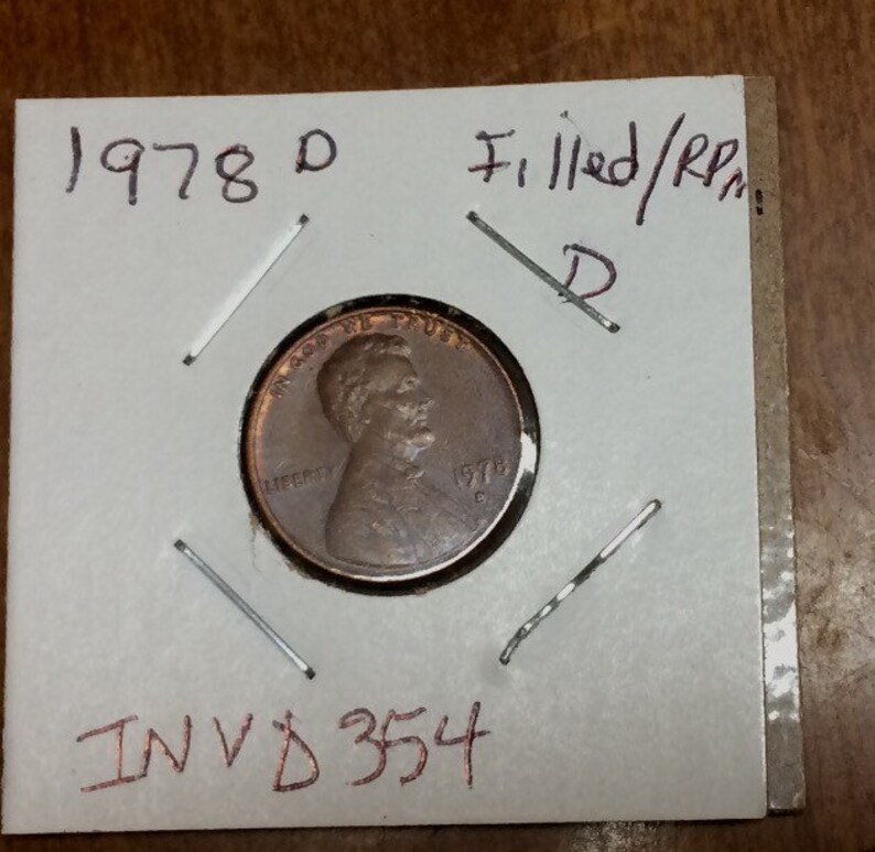 1978 D Lincoln Memorial Penny Error Coin INVD354 Always Etsy 1978-d-lincoln-memorial-penny-error-coin-invd354-always-etsy