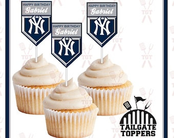 Yankees cake topper | Etsy