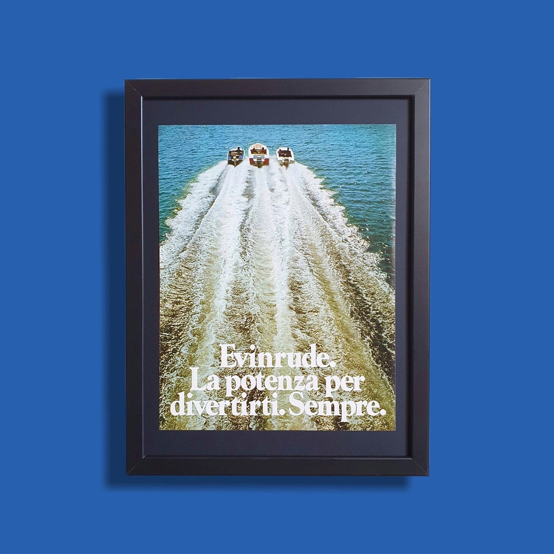 Original Advertising Poster Outboard Motor Boats Motorboats Dinghies ...