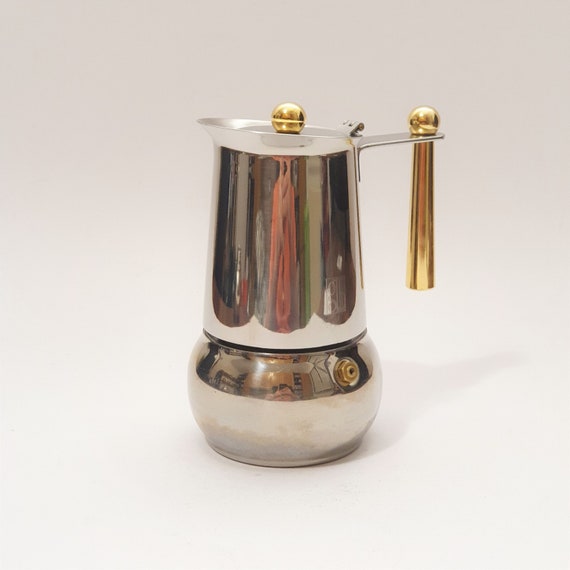 Italian Vintage Coffee Maker Design kitty Oro G.B. - Etsy