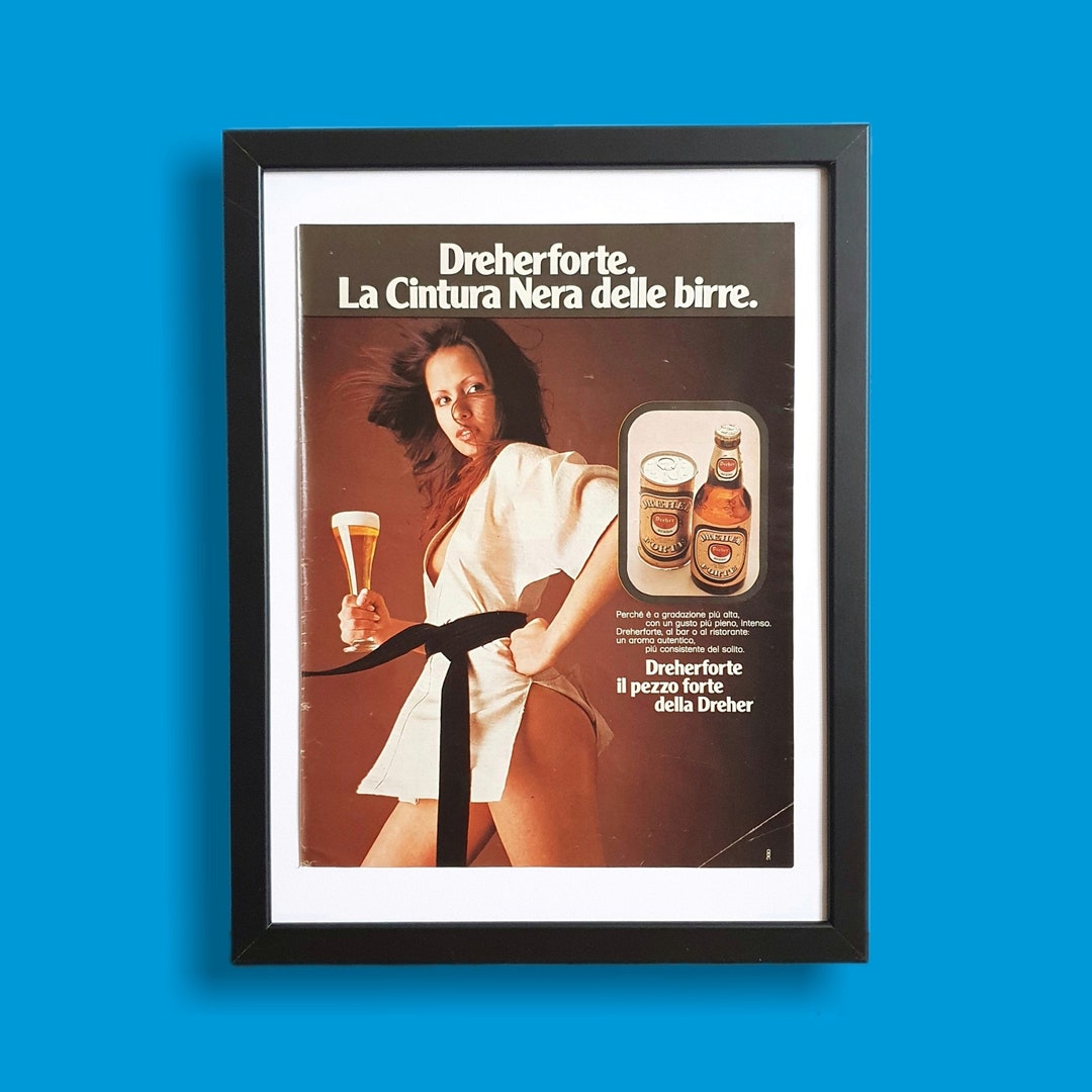 Original Italian Advertising Vintage Poster for Dreher Forte Beer ...