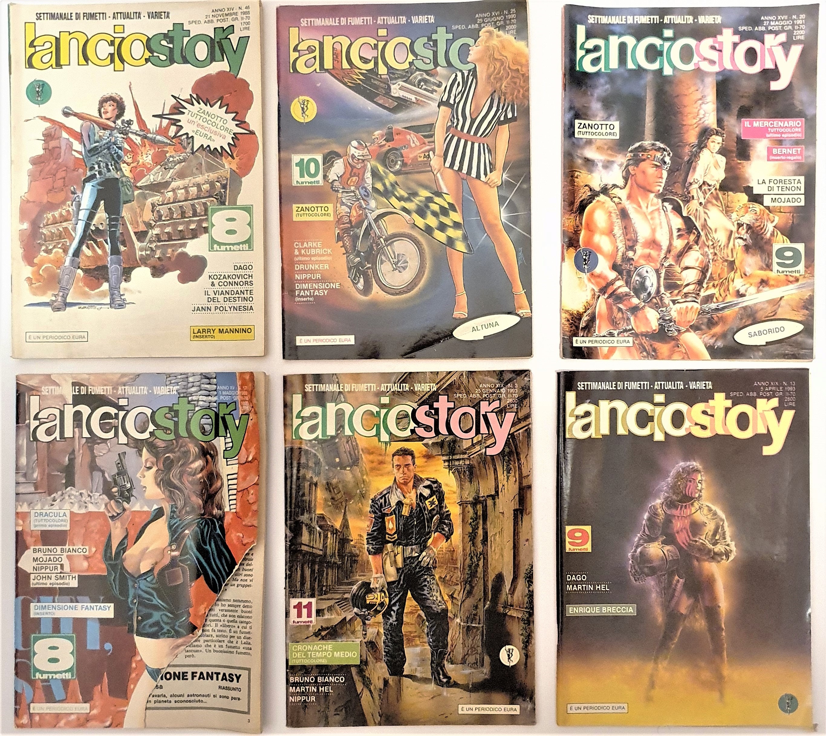 Lot of Vintage Italian Comics Lanciostory and Skorpio Vintage - Etsy
