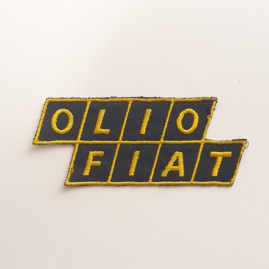Patch Vintage Lubricant Engine Oil Patch OIL FIAT Automobilia Vintage ...