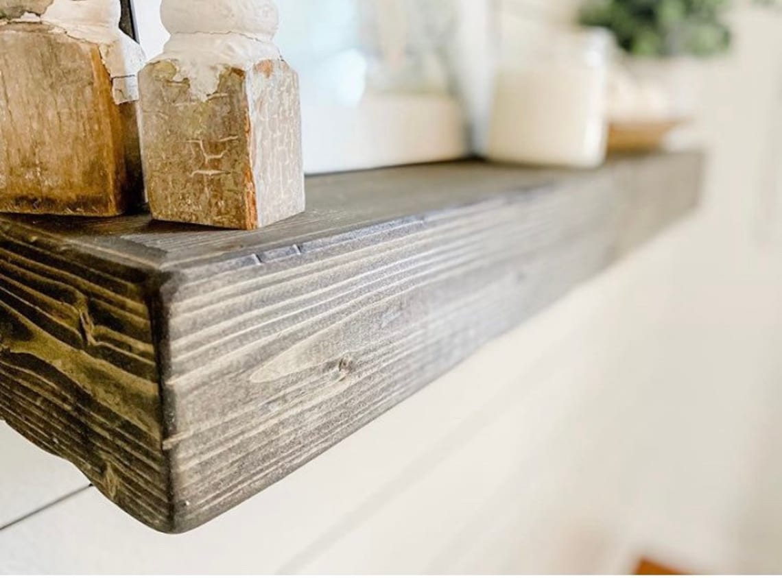 Rustic Farmhouse Floating Shelves Wooden Country Chic | Etsy