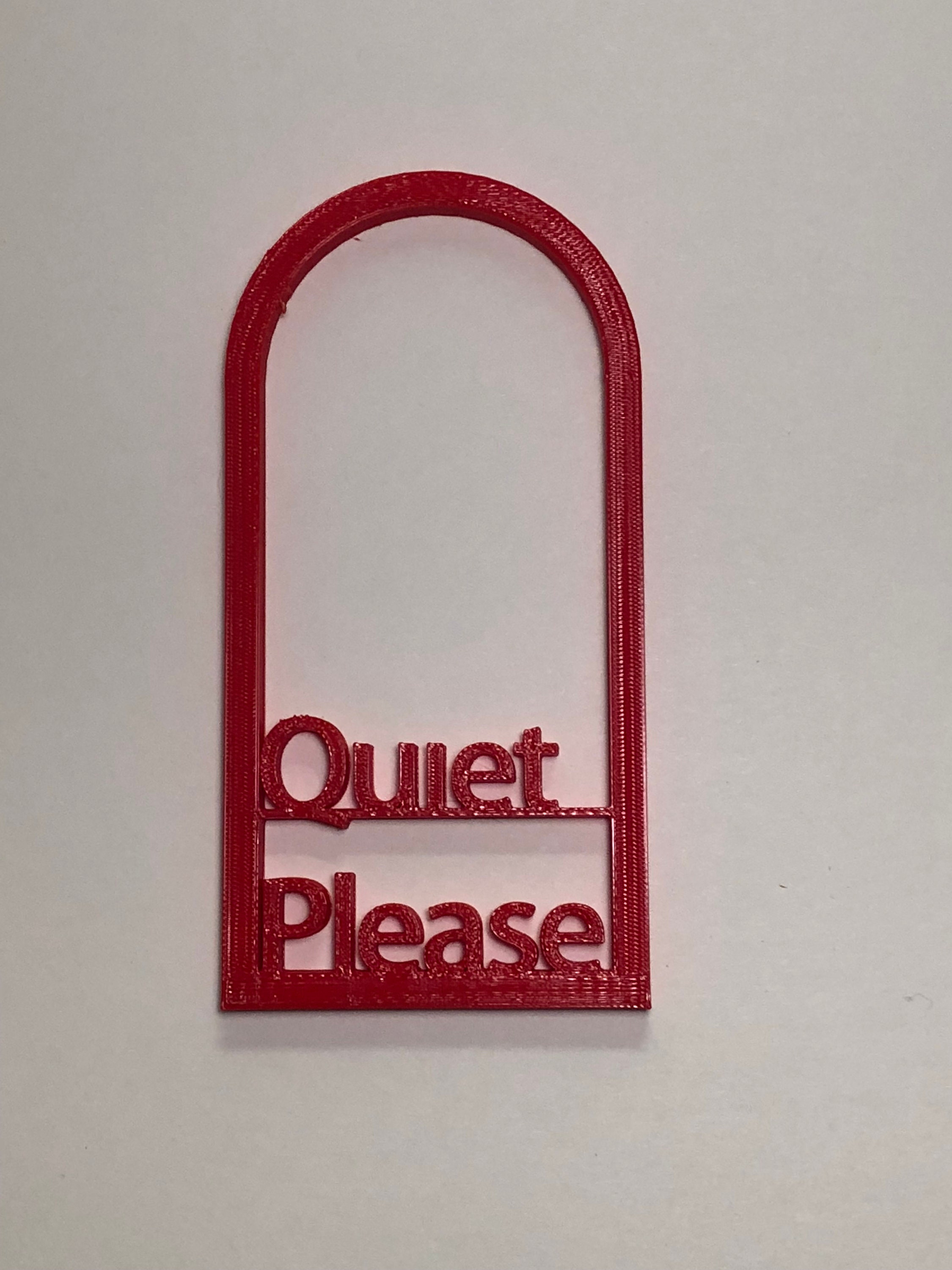 Quiet Please Door Sign - Etsy