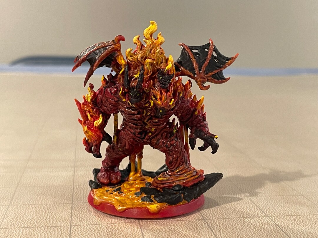 Hand-painted Magma Golem Miniature for Dungeons and Dragons - Etsy
