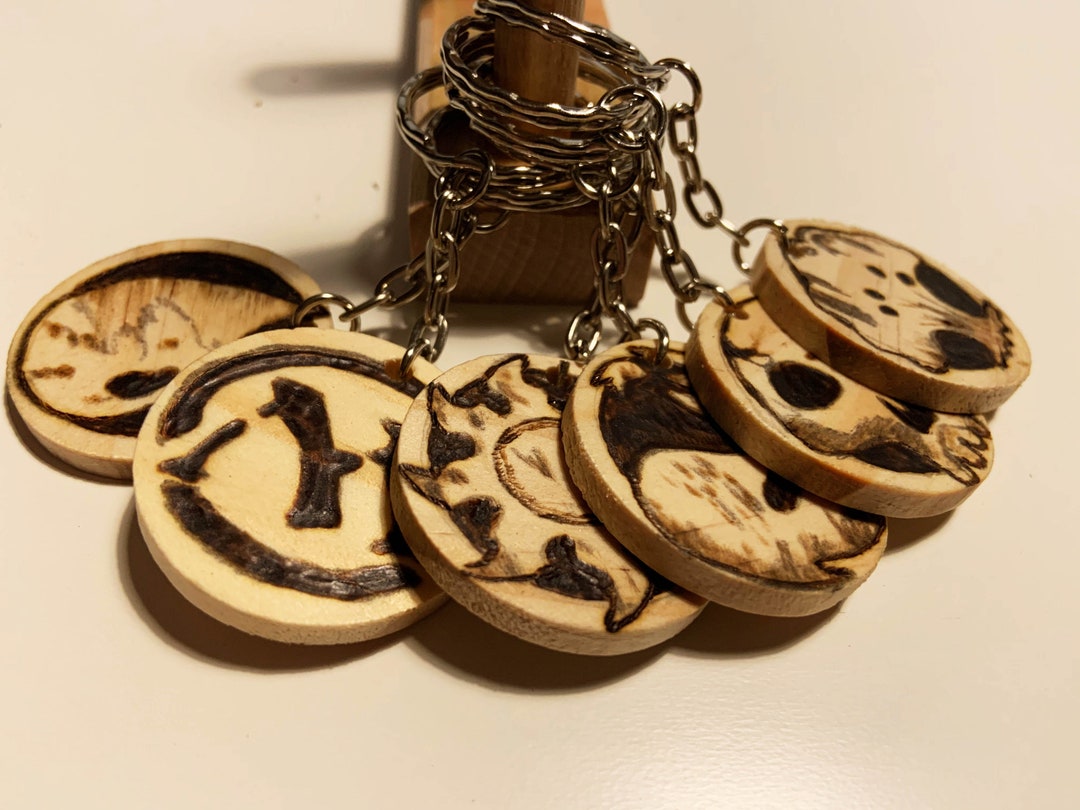 Magic the Gathering Keyrings Made to Order Pyrography - Etsy