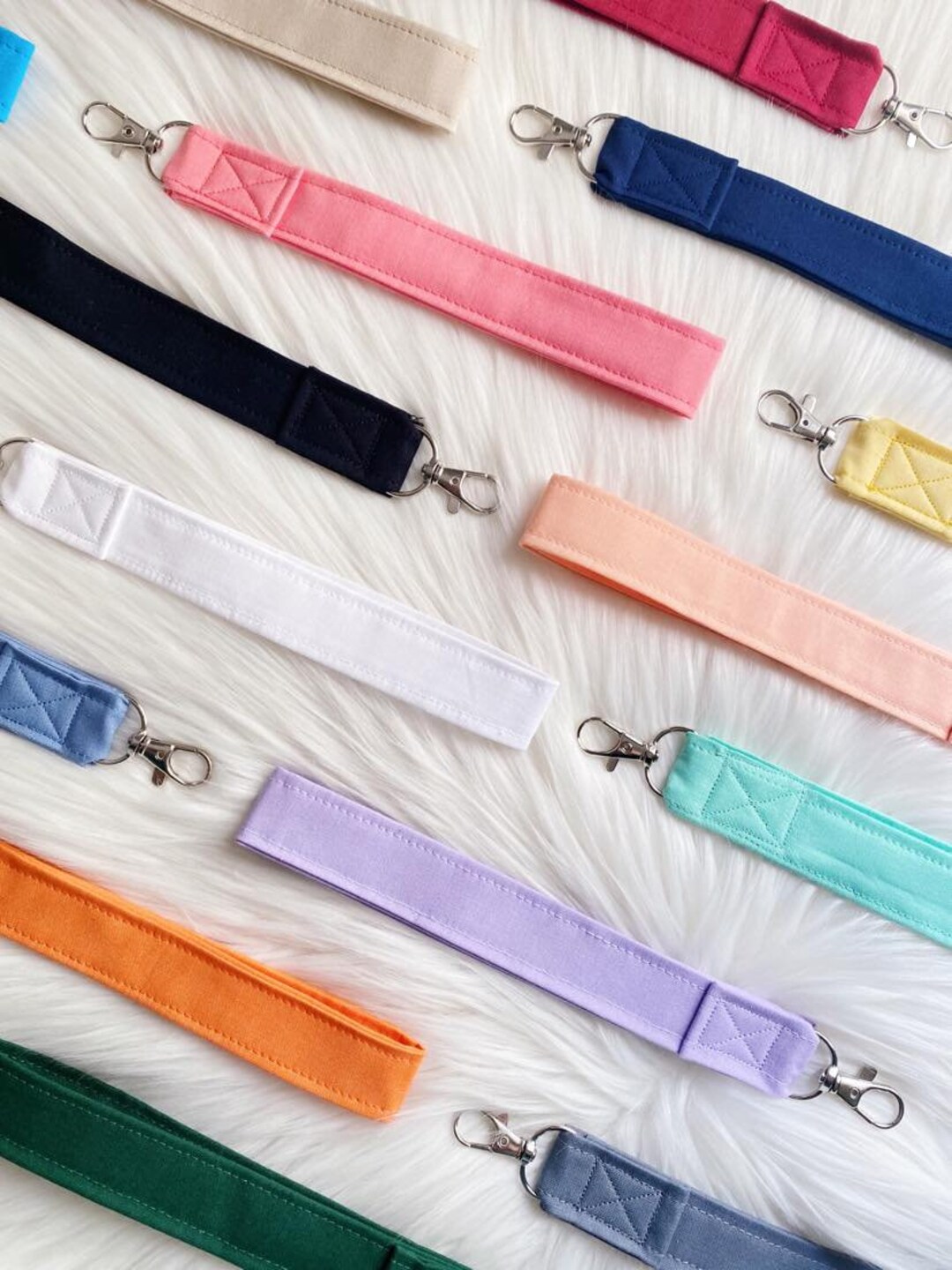 SOLID FABRIC LANYARDS | Cute Key Holders | Cute Keychains | Floral ...