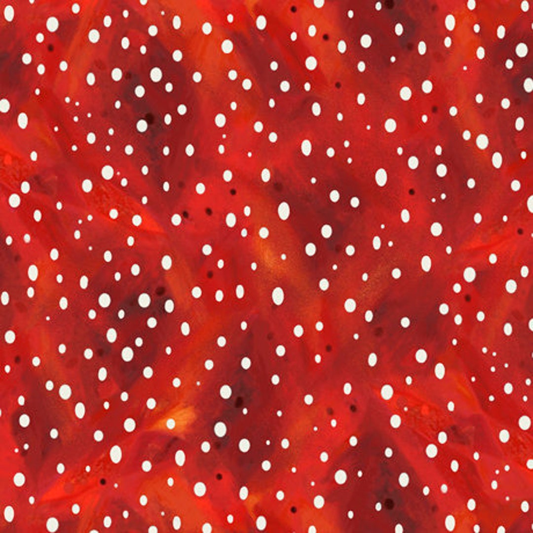 25723-R Aura Dots Red. Priced by the Half Yard. - Etsy