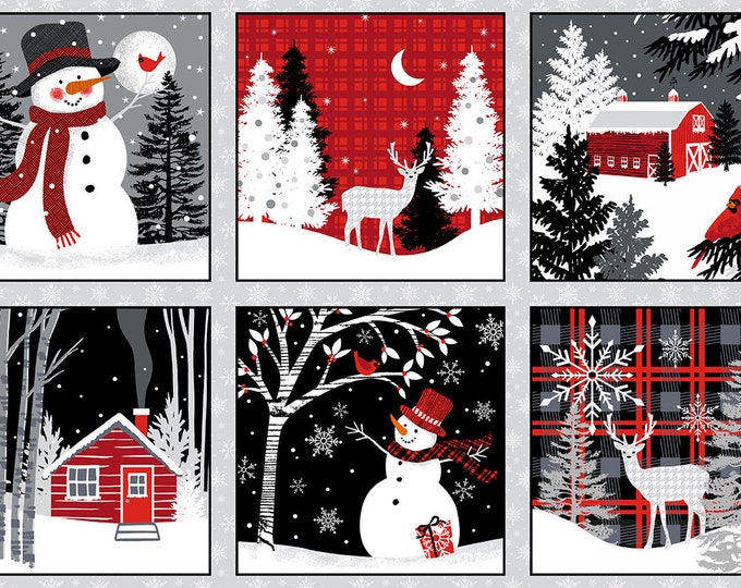 Blank Quilting - Its Snow Wonderful 2706-90 Gray Winter Blocks 24 ...