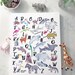 Alphabet Animals, Wild Animals, Animal ABC, Watercolor Nursery Decor ...