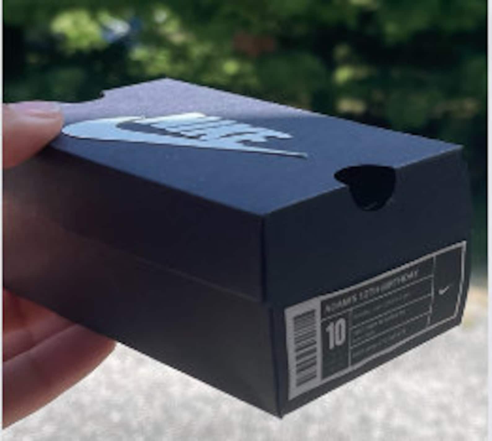 Shoe Box Label Template, Printable Favor Box (digital Download) - Etsy