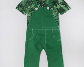Green overalls | Etsy