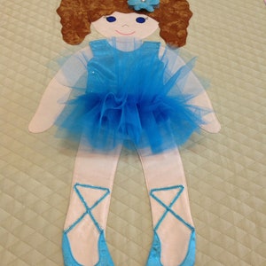 Paper Doll Quilt Tutu Outfit - Sparkly Teal Blue Tutu, Ballet Shoes ...