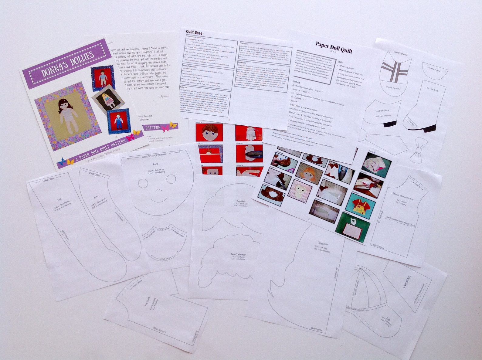 Paper Doll Quilt Pattern Girl and Boy Combined, Paper Doll Blanket ...