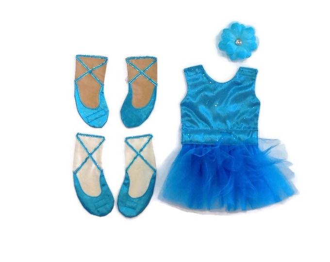 Paper Doll Quilt Tutu Outfit - Sparkly Teal Blue Tutu, Ballet Shoes ...