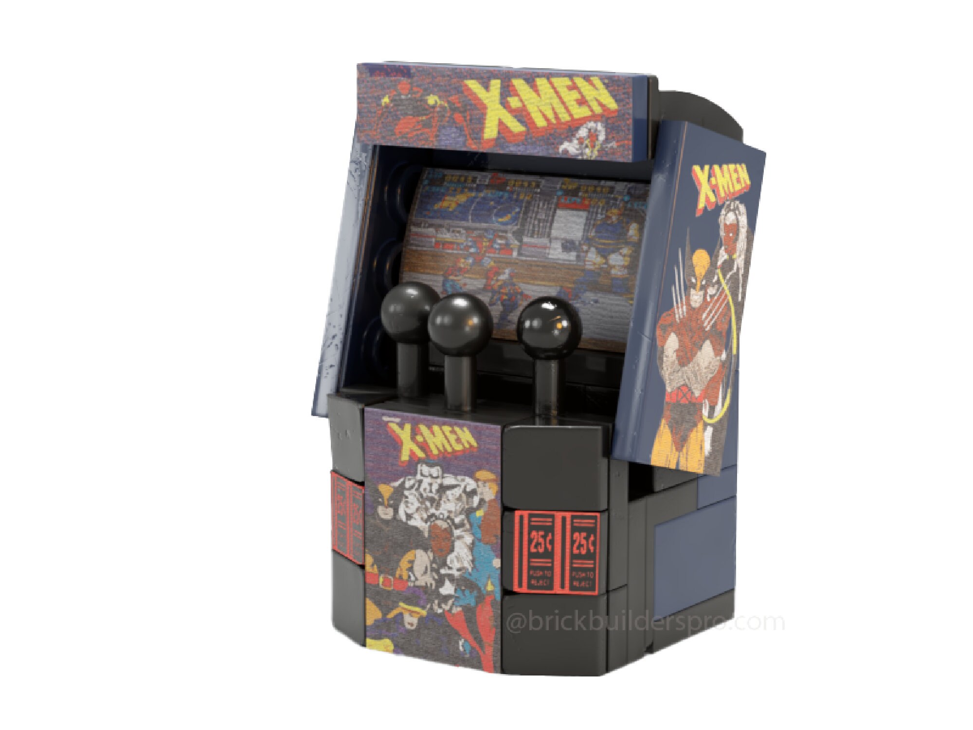 Arcade Machine Build, X Men Theme, Minifigure Scale, Custom Made Pieces ...