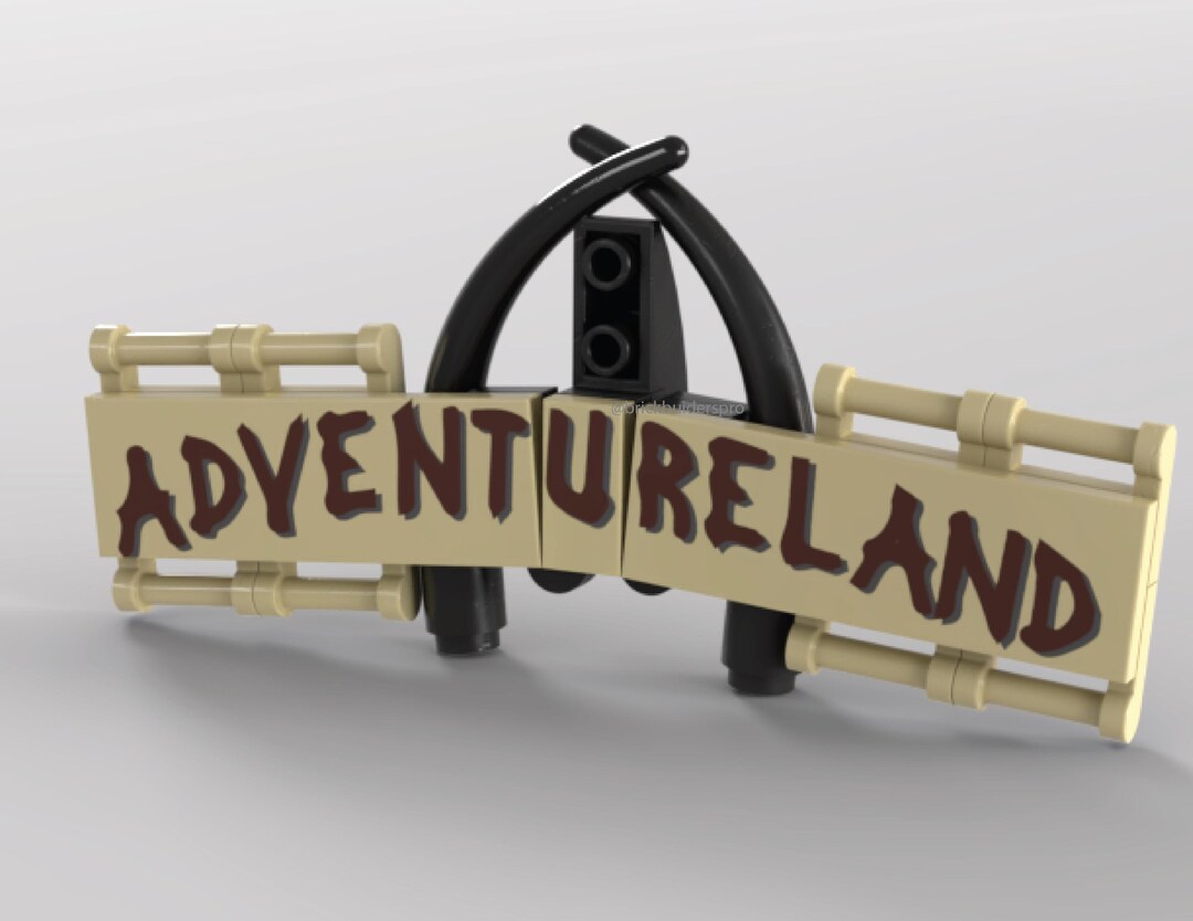 Adventureland Sign for Theme Park, Custom Made Pieces for Lego ...