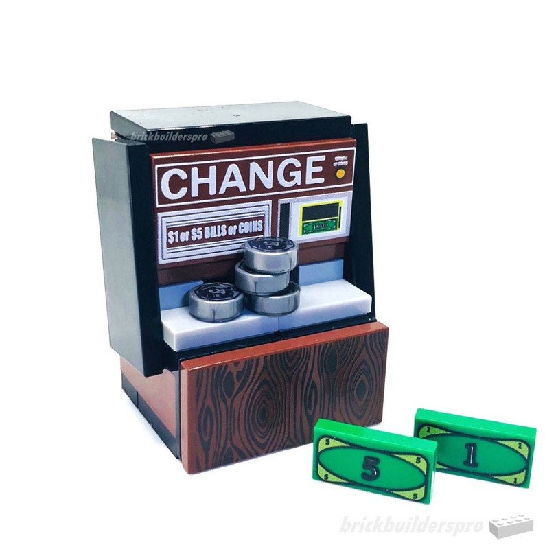 Brown Arcade Change Machine Build, Minifigure Scale, Custom Made Pieces ...