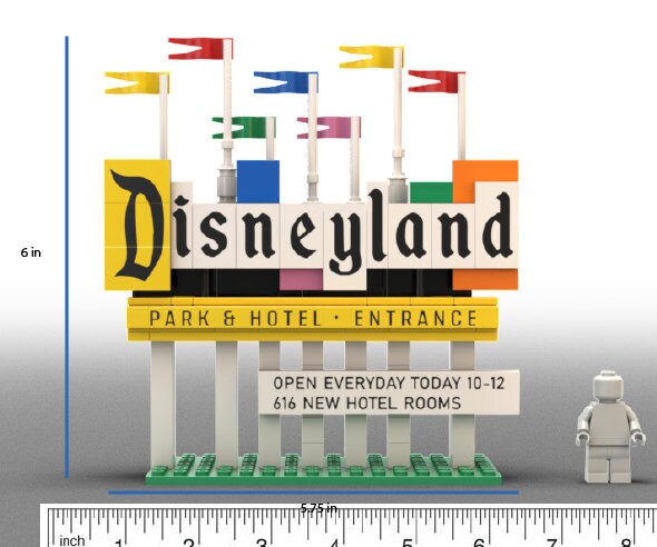 Vintage Entrance Sign Kit, Custom Made Pieces for Lego Minifigure oct ...