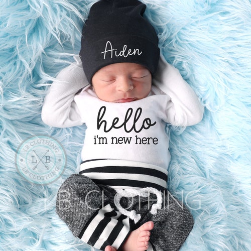 Newborn Boy Coming Home Outfit Boy Going Home Outfit Baby - Etsy