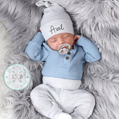 Baby Boy Gift Personalized Hat Custom Name Outfit Baby Boy - Etsy