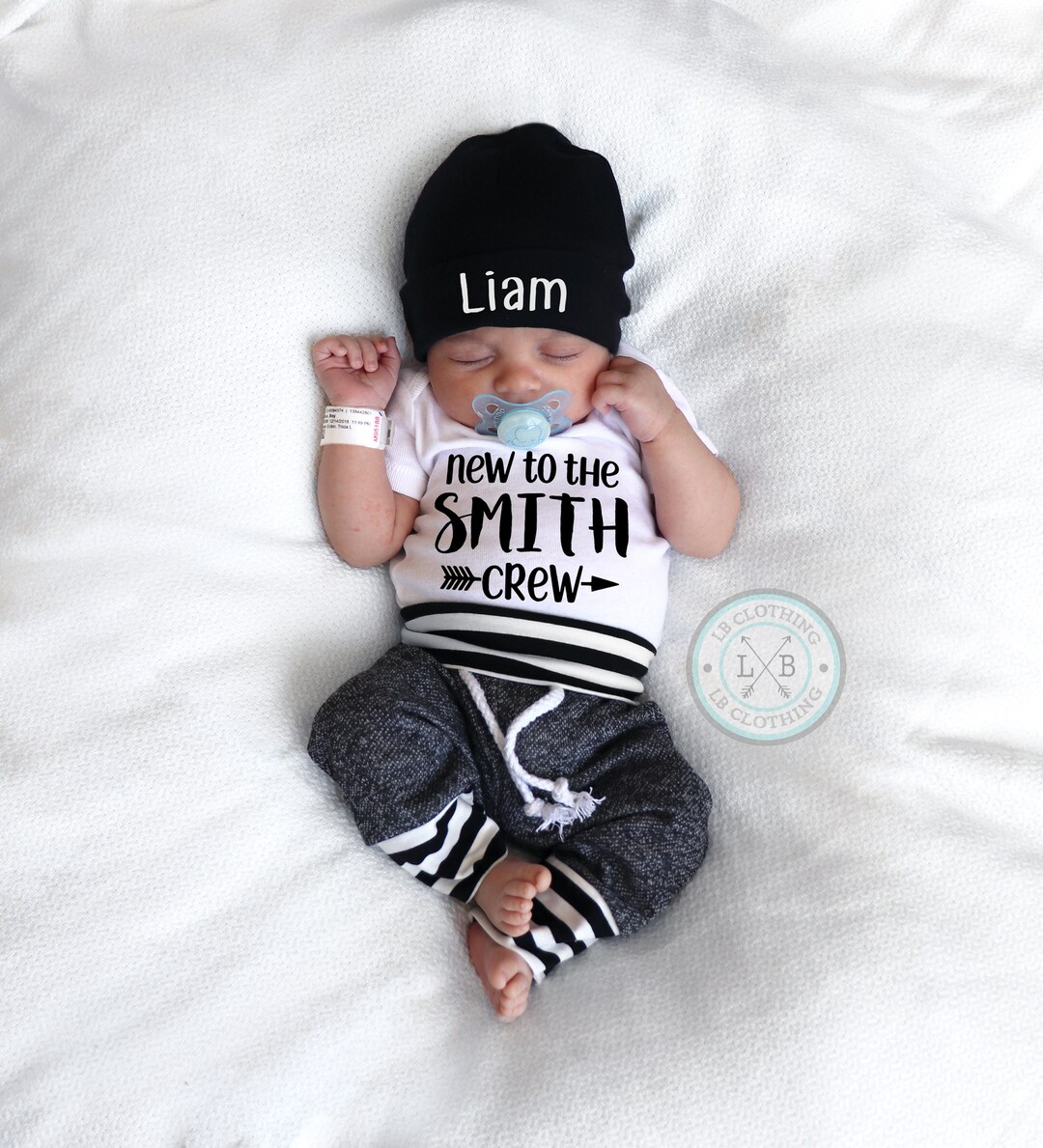Baby Boy Gift, Personalized Hat, Custom Name Outfit, Baby Boy Outfit ...