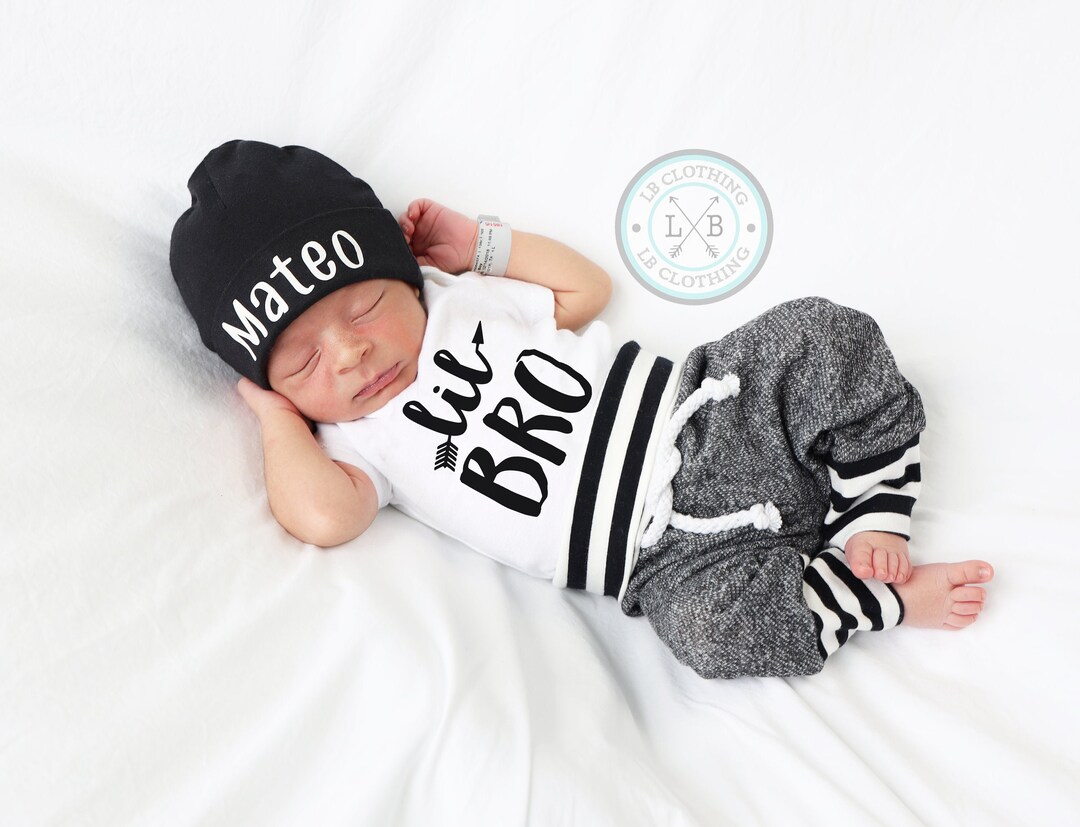 Baby Boy Gift Personalized Hat Custom Name Outfit Baby Boy - Etsy