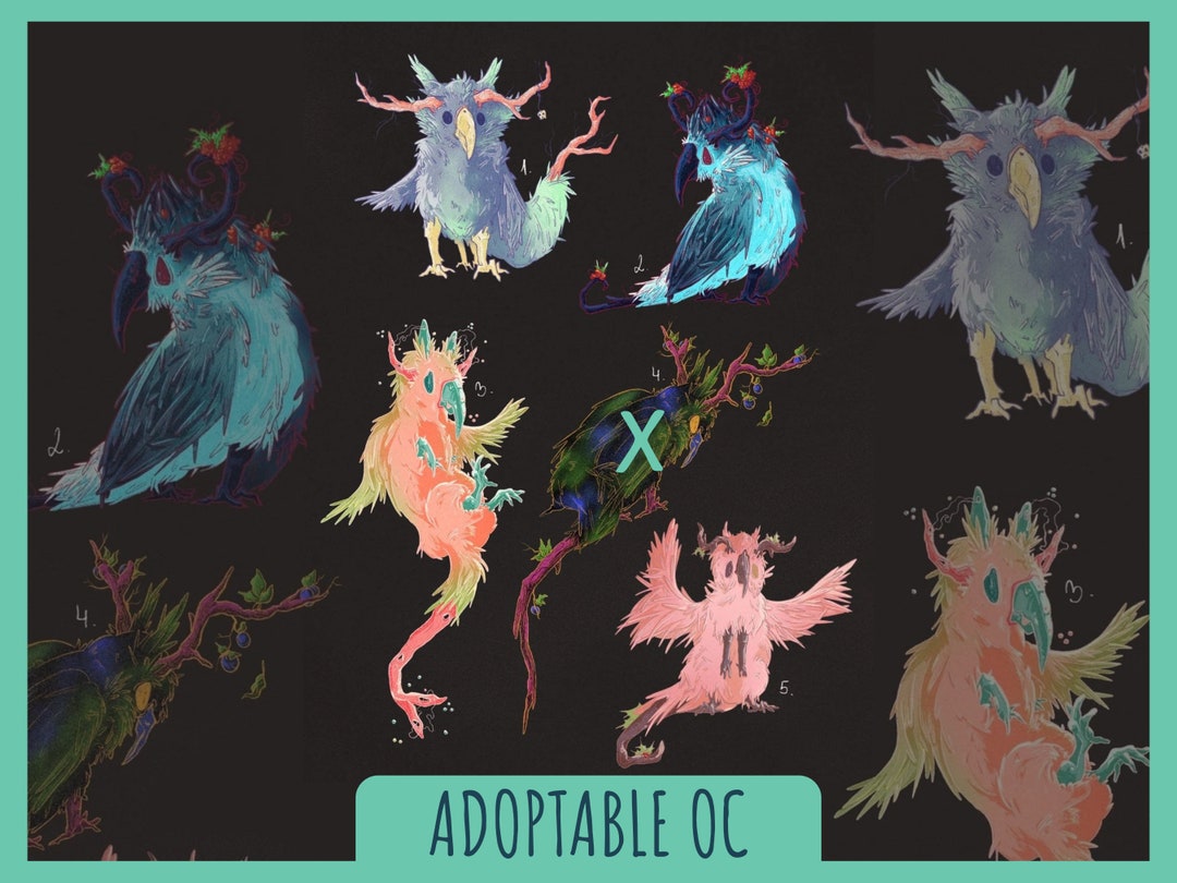 Baby Hippogriff Cute Feral Furry Adoptables With Wings and Horns - Etsy