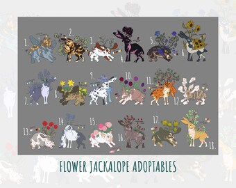 Chibi Pastel Feral Rabbit Adoptable - Etsy