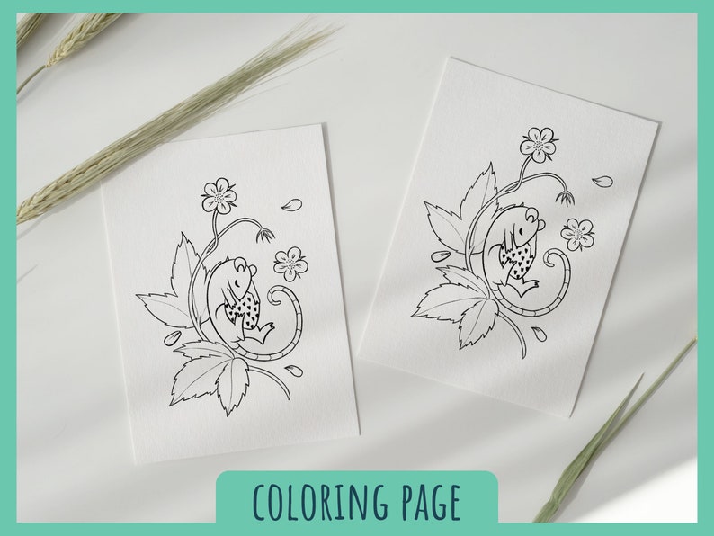 Printable Coloring Page for Kids or Adults | Instant Download for ...