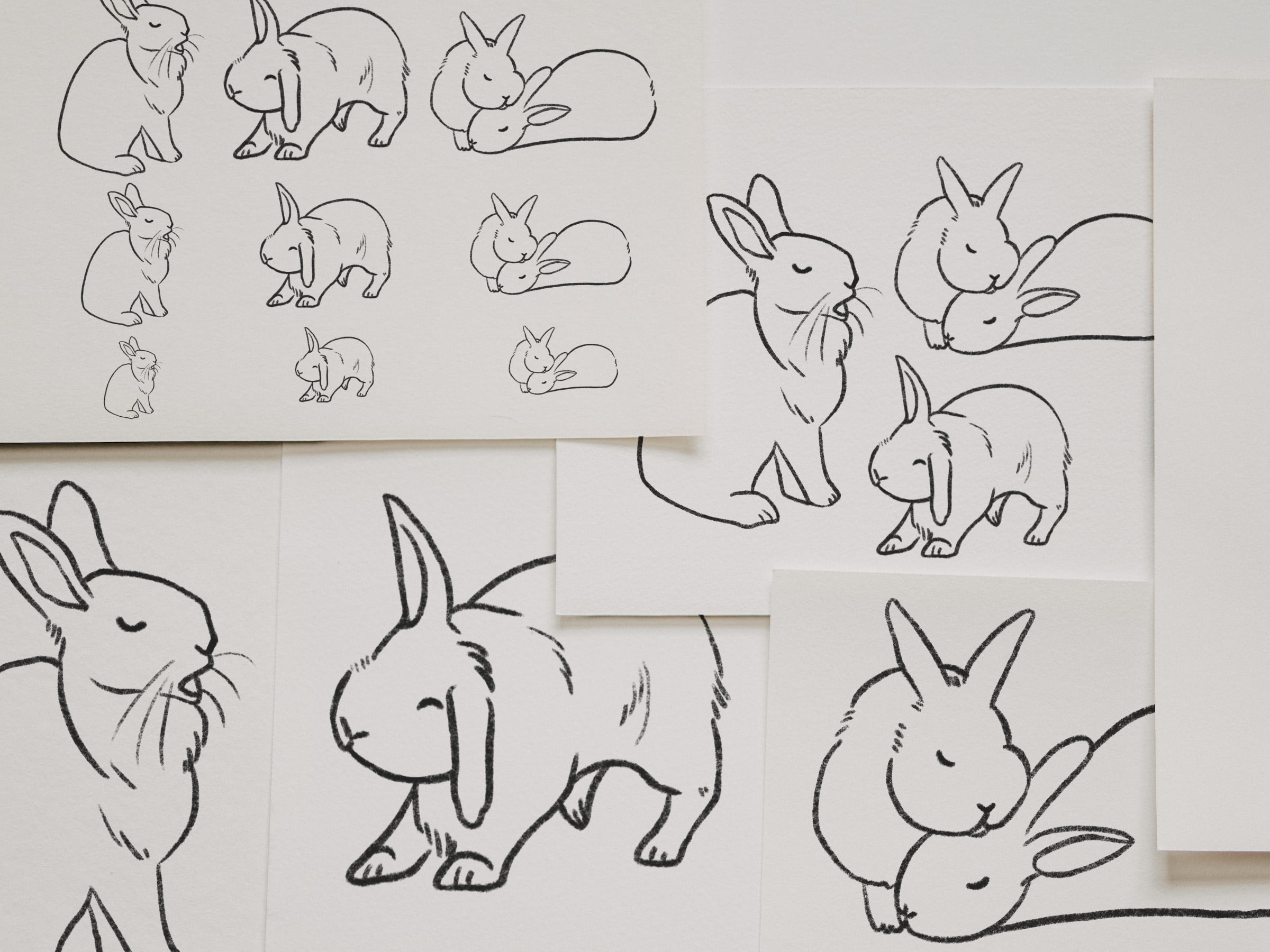 Ignorant Tattoo Design - Rabbits for Handpoke - Etsy