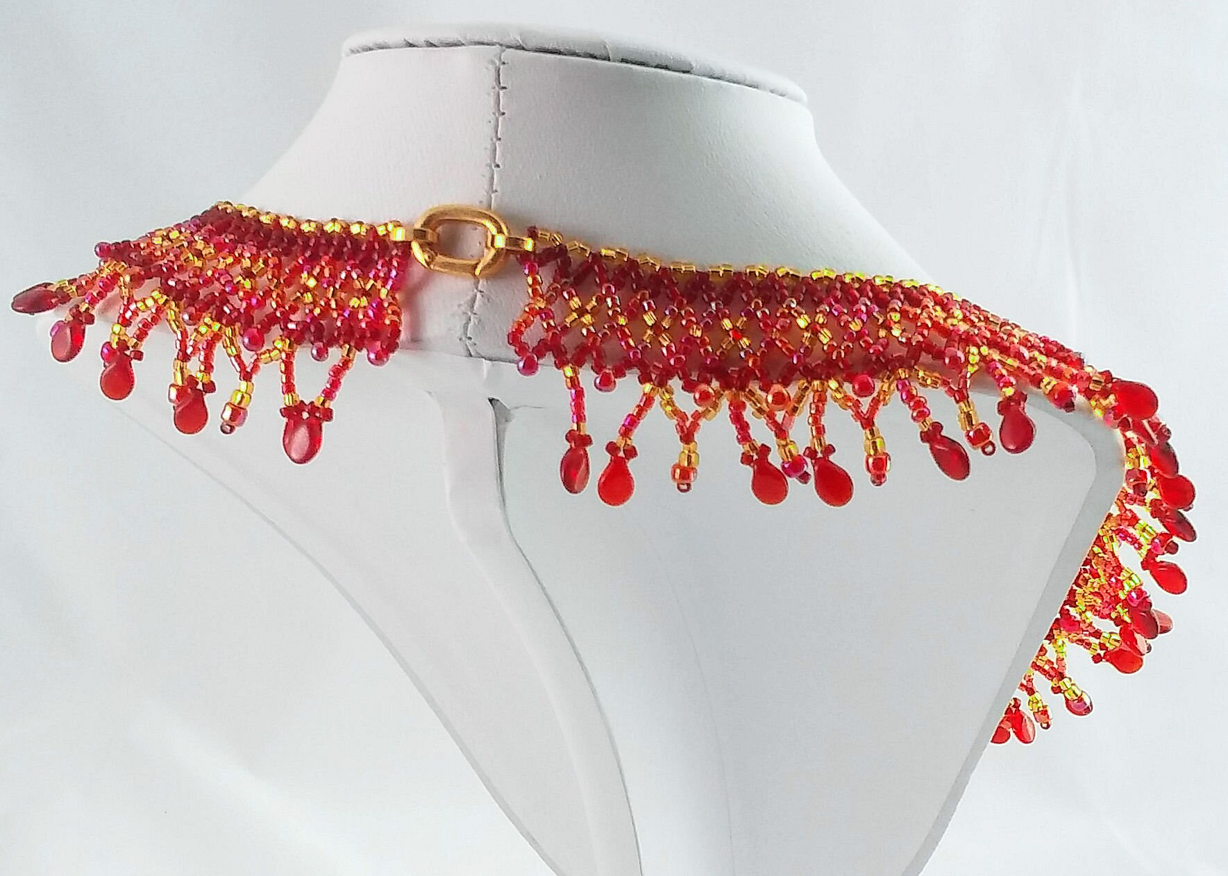 Rainbow Red & Gold - Etsy