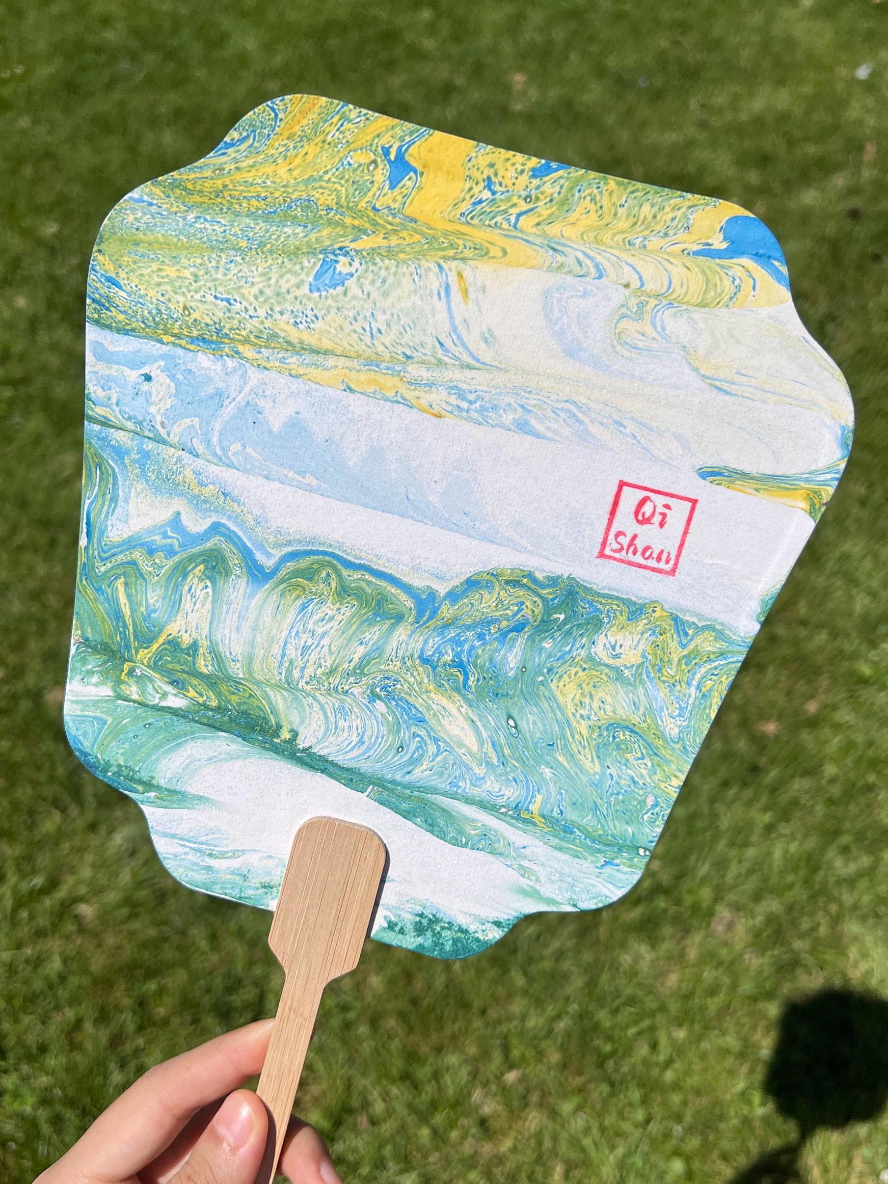 Unique Gift One-of-kind Original Handmade Chinese Traditional Art Fan ...